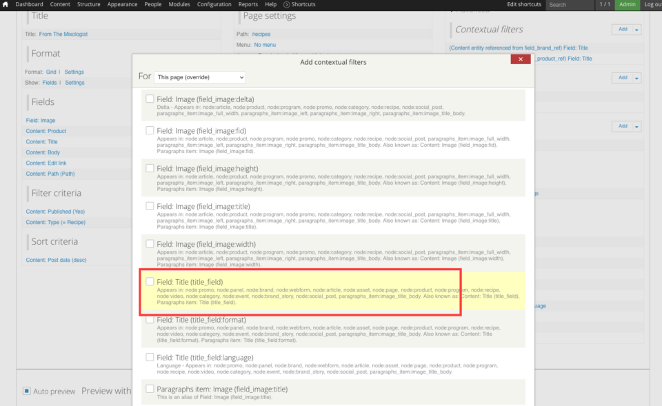 Drupal 7: Views: Multiple Contextual Filters with Multiple Relationships | Div